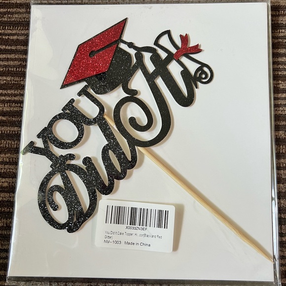 Party Supplies | Redblack Graduation Cake Topper | Poshmark